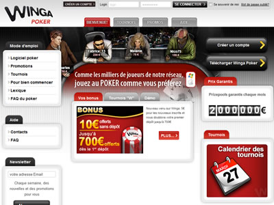 Winga Poker - Casino en ligne légal en France - Casino-Legal-France.fr